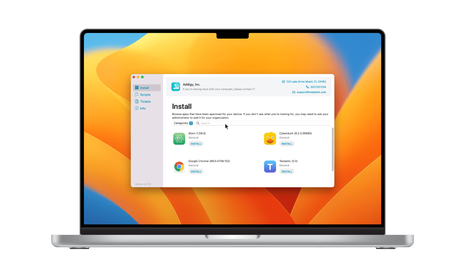 Self Service | Addigy