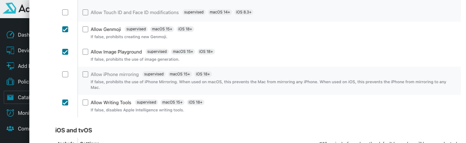 New Addigy MDM controls for Apple Intelligence | Addigy
